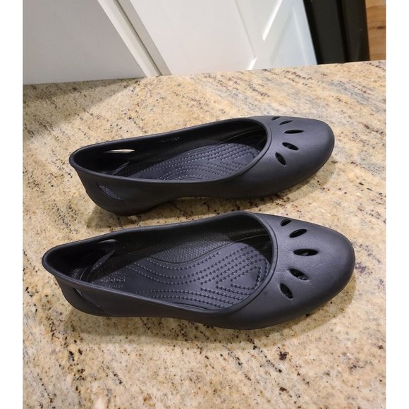 CROCS | Shoes | Crocs Kelli Slipon Ballet Flats Black Size Womens ...